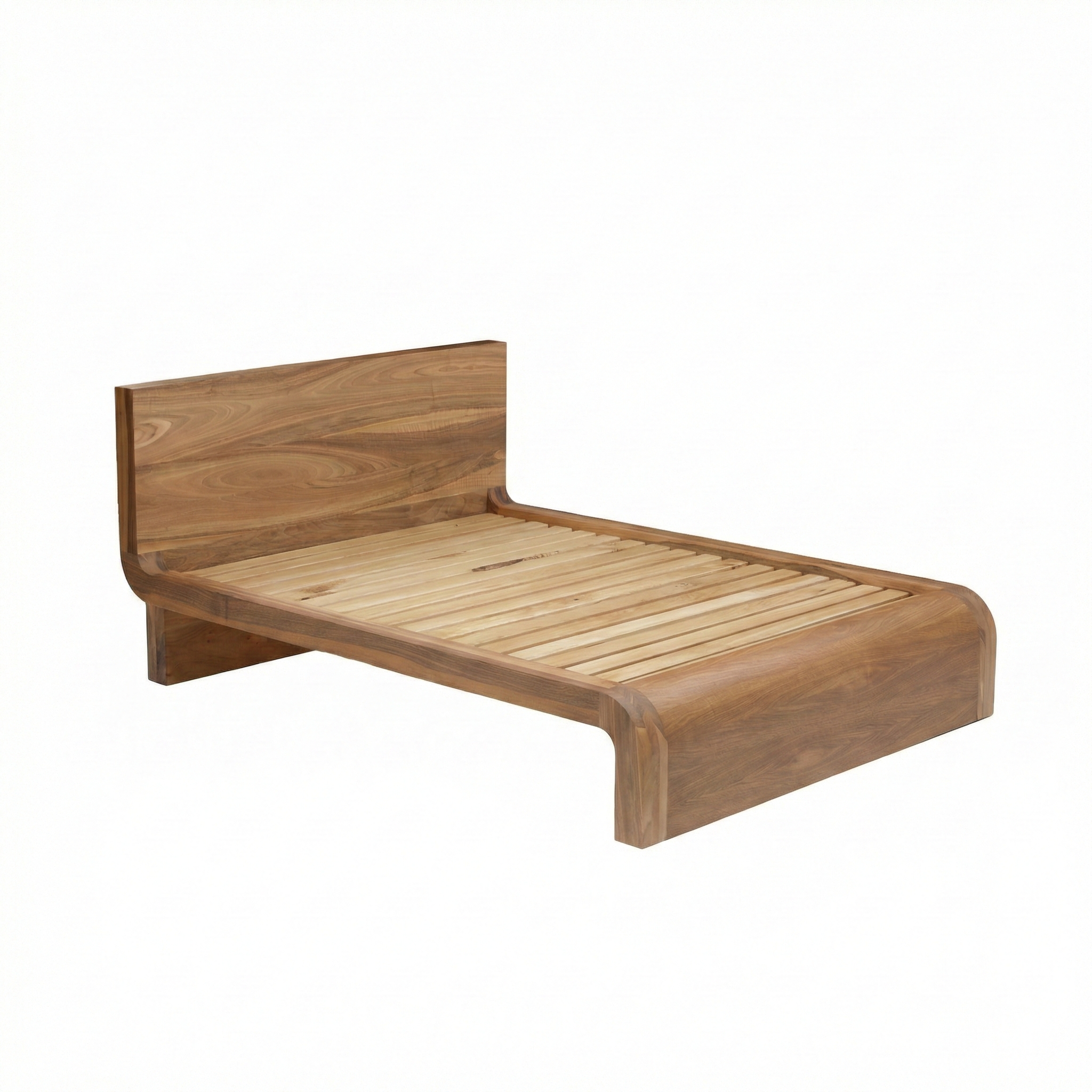 Emma Solid Walnut Bedframe King Size